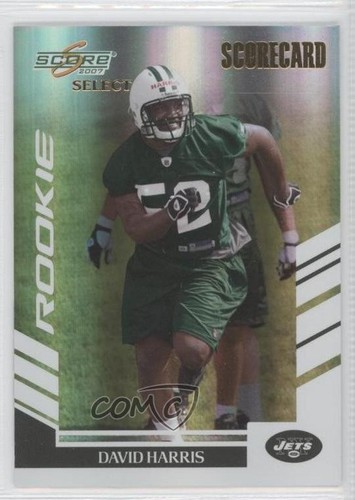 2007 Score Select - Rookie David Harris #315 Scorecard /100 (RC) for ...