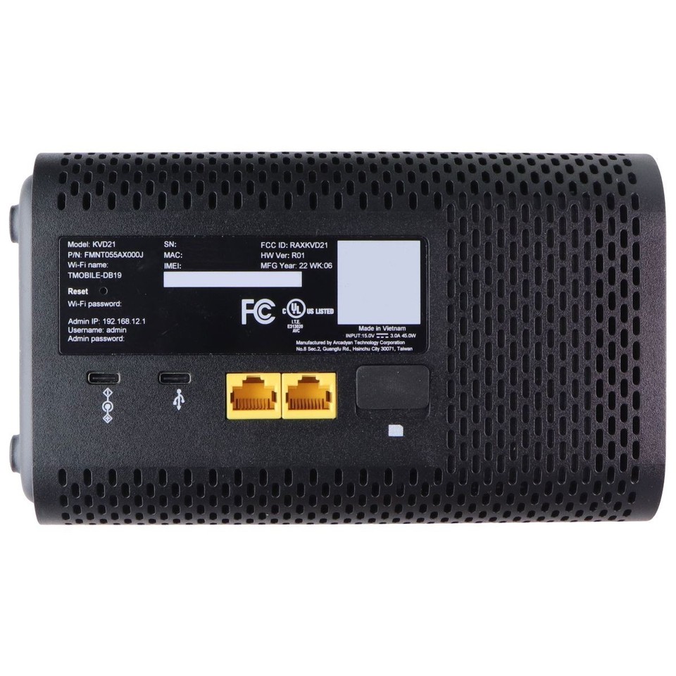 T-Mobile Arcadyan KVD21 5G Gateway WiFi 6 Home Internet Modem Router ...