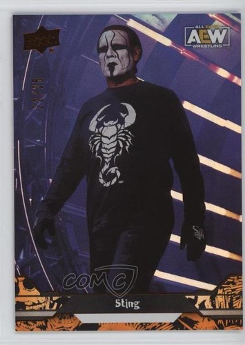 2023 Upper Deck AEW All Elite Wrestling Orange Piledriver /25 Sting #44 ...