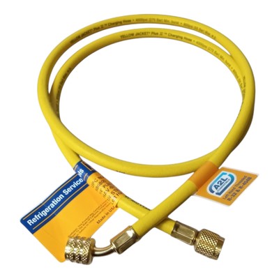 Yellow Jacket 30260 PLUS II 1/4" Hose for Left-Handed A2L Refrigerant ...