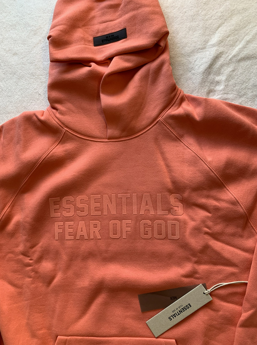 Fear Of God Essentials Coral Hoodie Hot Sale | emergencydentistry.com
