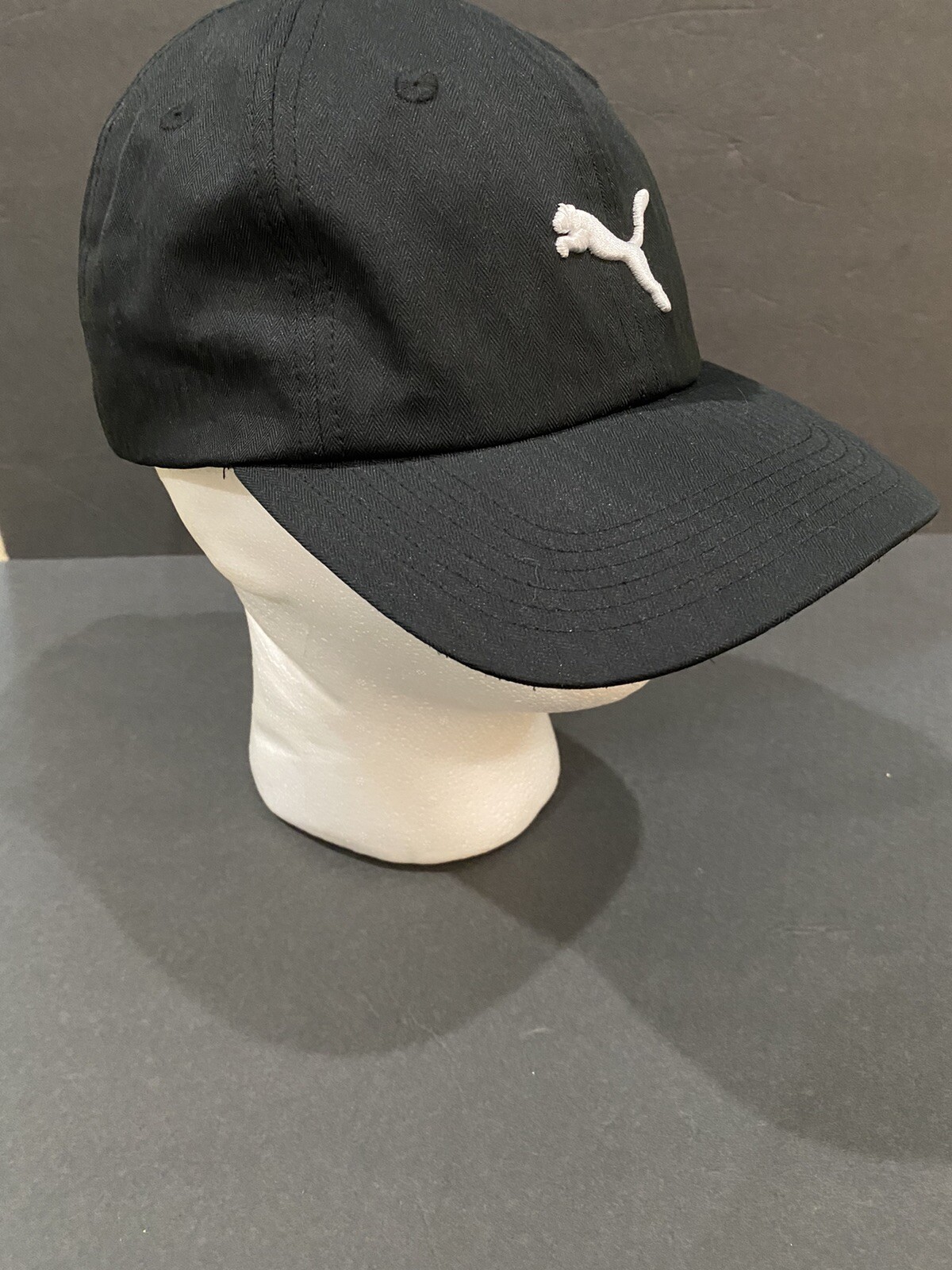 Puma Logo Womens Fit Running Hat Black/White RN 100759 Adjustable Pong ...
