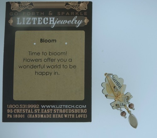LIZTECH ARTISAN JEWELRY 2012 BLOOM FLOWER PENDANT NEW | eBay