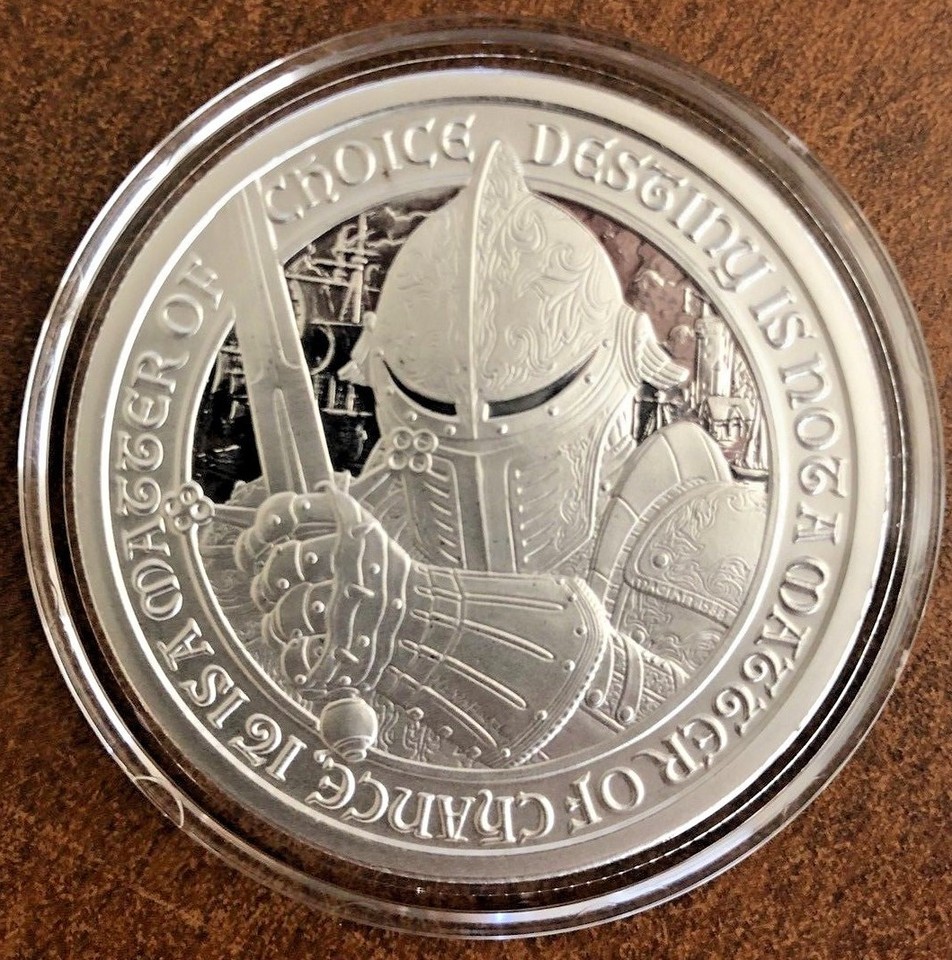 2 OZ THE DESTINY COIN 5 THE DRAGON OF DEATH - Mors Draco - .999 Silver ...