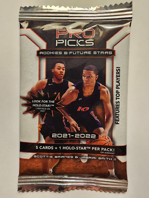 2021-22 PRO PICKS ROOKIES & FUTURE STARS BASKETBALL 1 PACK 5 CARDS PER ...