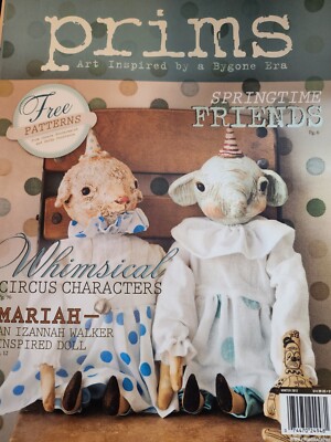 PRIMS Magazine - Springtime Friends - Winter 2012 - Free Patterns | eBay