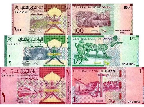 3 Pcs Set 2020 2021 Oman 100 Baisa 1/2 1 Rial NEW UNC Banknote | eBay