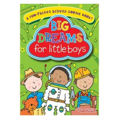 Single Book A4 Dream Big Activity Doodle Book Boys Colouring | eBay UK