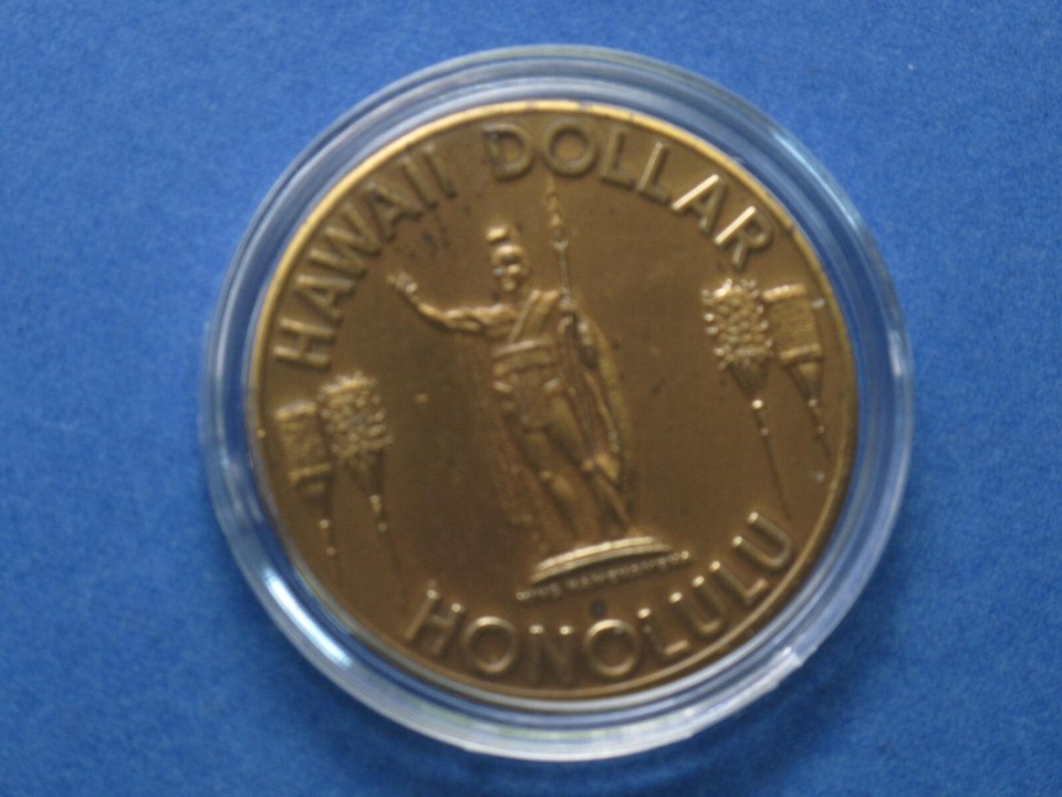Hawaii Dollar Coin King Kamehameha Honolulu Waikiki Beach - Diamond ...