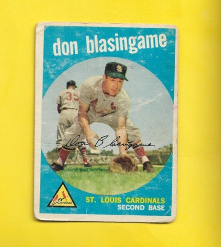 1959 Topps Don Blasingame #454 St. Louis Cardinals GOOD FREE SHIPPING ...