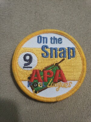 APA POOL LEAGUES 9 ON THE SNAP PATCH | eBay