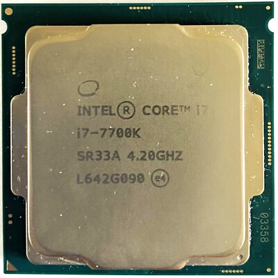 Intel 7th Core i7-7700K SR33A 4.20GHz 4-Core 8-T 8MB 91W LGA-1151 CPU ...
