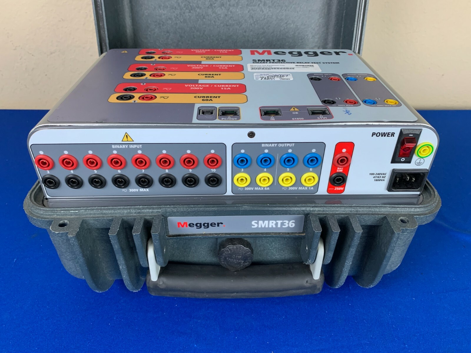 Megger SMRT36 Three Phase Relay Test Set w/ Smart Touch View Interface ...