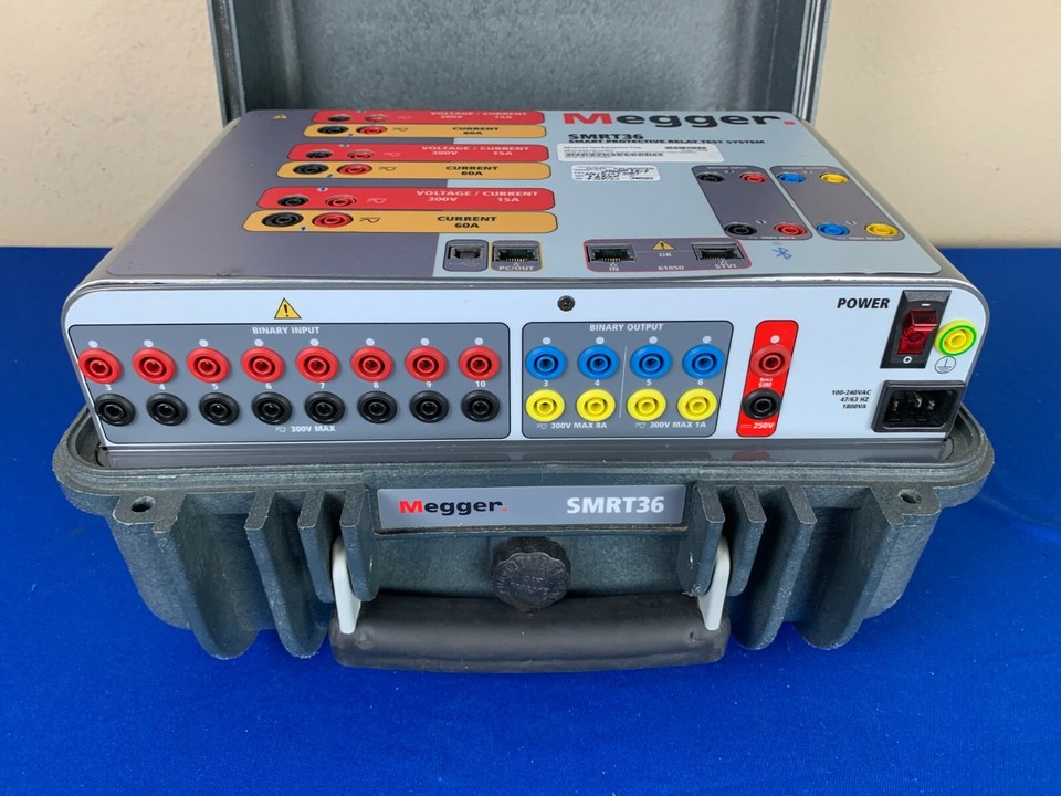 Megger SMRT36 Three Phase Relay Test Set w/ Smart Touch View Interface ...