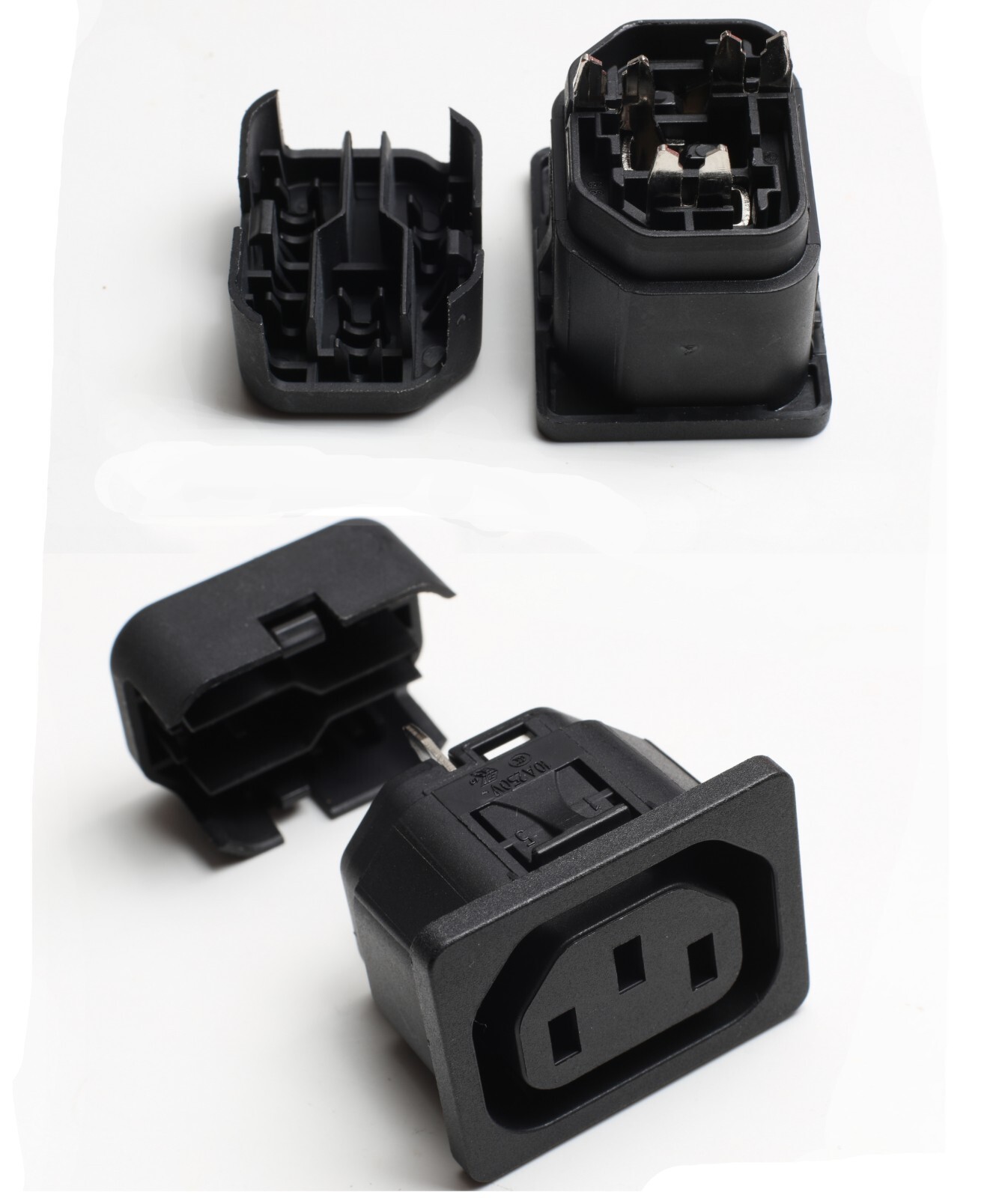 IEC Mains Power Connector Plug or Socket / Cable Line or Chassis C13 ...