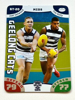 2019 AFL Teamcoach Battle Teams Card 'Joel Selwood & Tim Kelly' Geelong ...