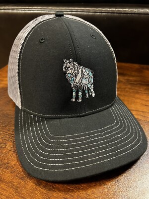 Wolf Embroidered Trucker Hat | eBay