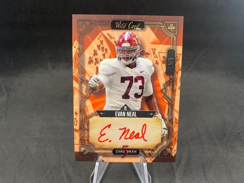 2022 WILD CARD 5 CARD DRAW EVAN NEAL AUTO ORANGE 4/5 | eBay
