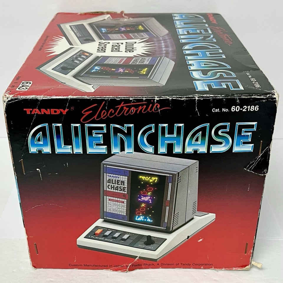 Tandy Alien Chase Vintage Electronic Game With Box, Manual And Receipt ...