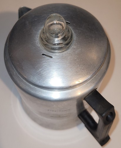 Kitchen Pride by Mirro Camping Percolator Coffee Pot 7 Cup Aluminum ...