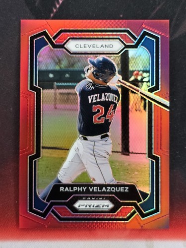 2024 Panini Prizm Baseball Ralphy Velazquez Red Prizm /299 RC #202 | eBay