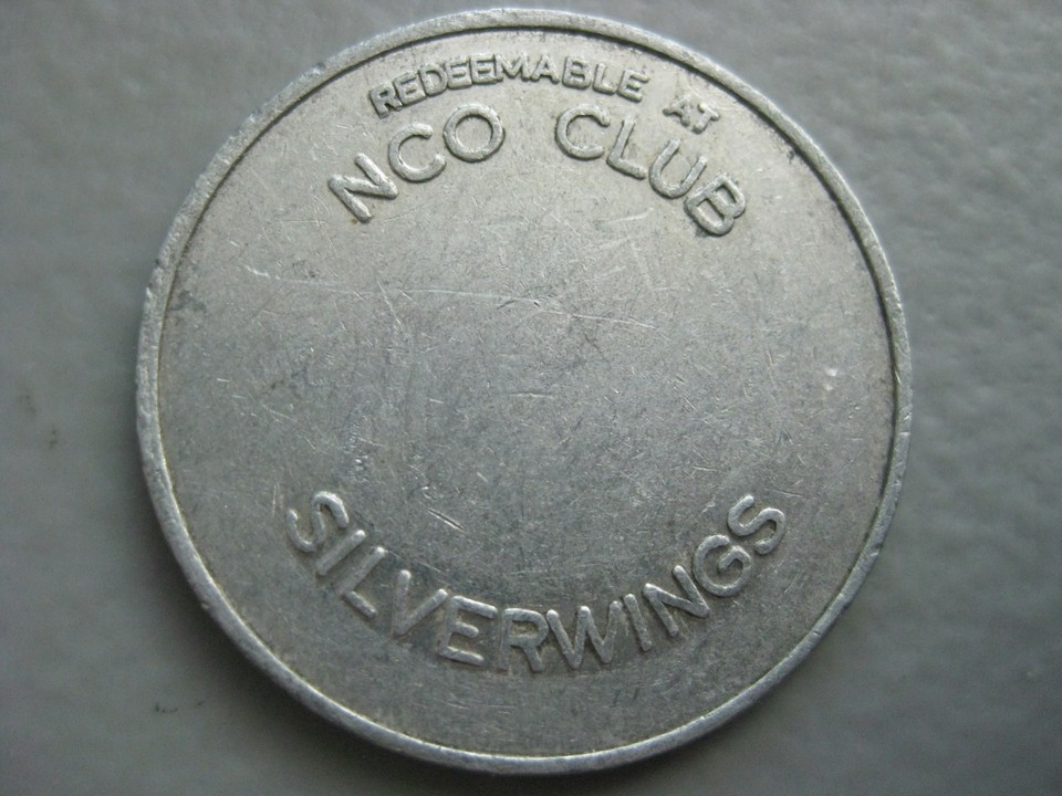 VIETNAM ERA MILITARY CLUB TOKEN SILVERWINGS BERLIN GERMANY TEMPEL HOF ...