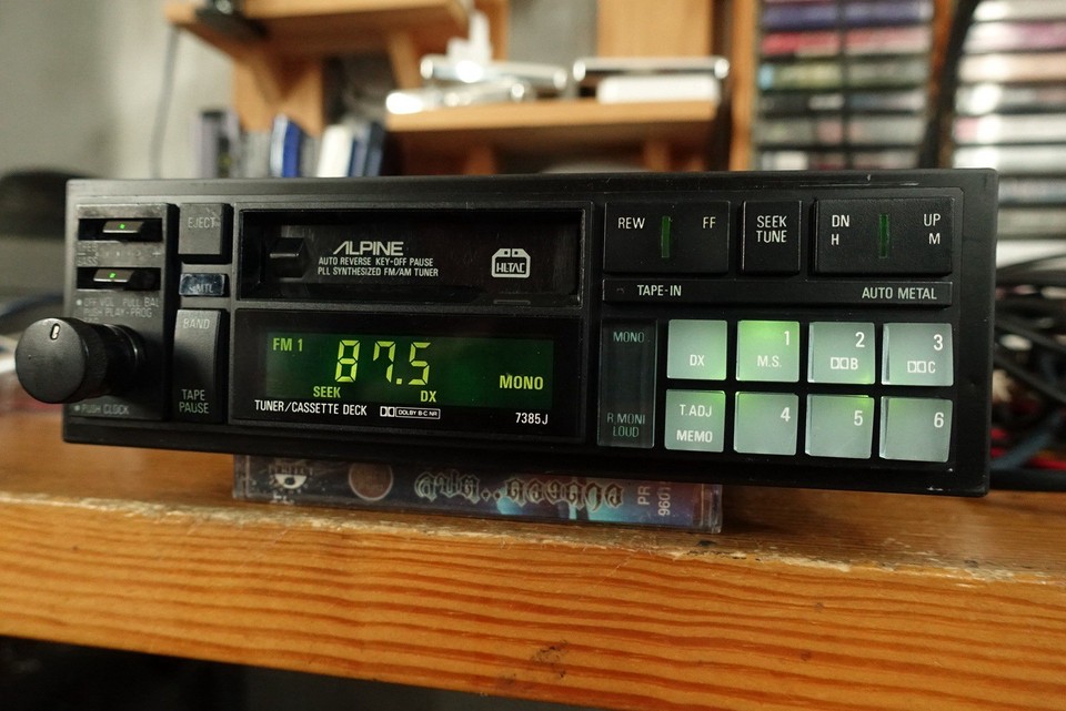 Alpine 7385J. Top Deck From 80’s. Cassette/Fm108/Aux-Bluetooth. | eBay