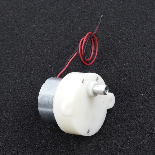 Small DC Gear Motor 3-9V Mini Worm Gear Motor Slow Low Speed 9-32RPM ...