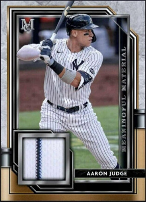 2021 Topps Museum Collection Relic Patch Uncommon AARON JUDGE Bunt ...