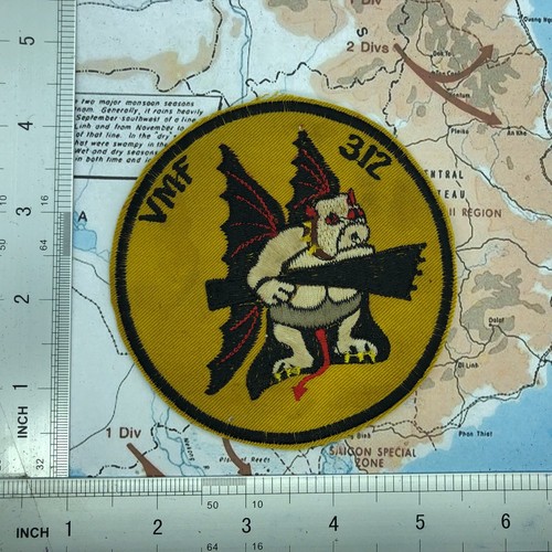Patch , USMC Fighter Attack Squad VMF 312 patch , USMC VMF 312 PATCH ...