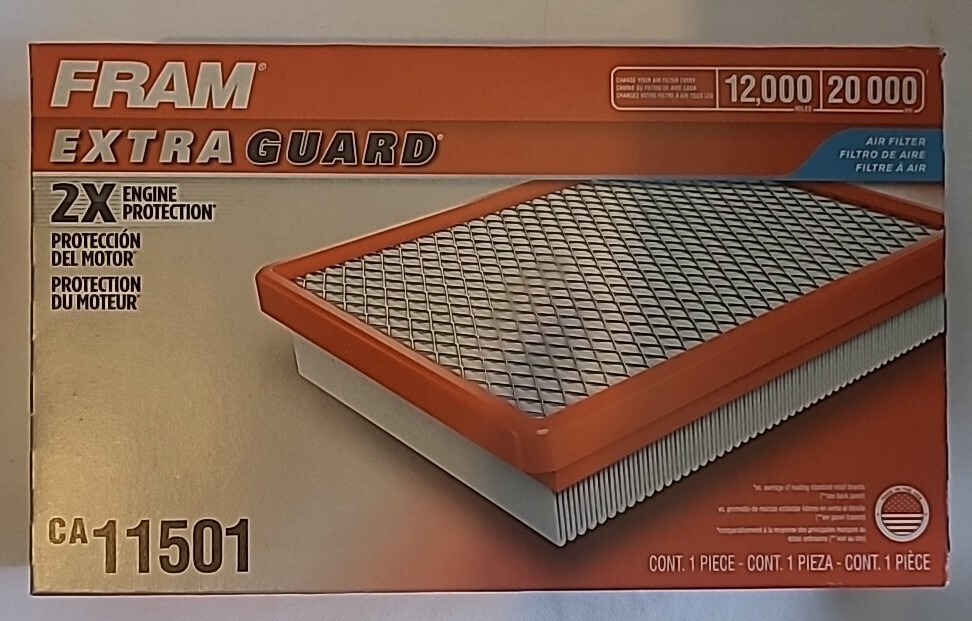 Fram CA11501 - Air filter cross reference