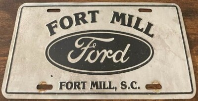 Fort Mill Ford Dealership Booster License Plate South Carolina Dealer ...