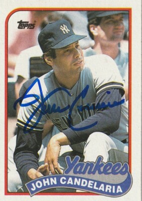 JOHN CANDELARIA NEW YORK YANKEES SIGNED 1989 TOPPS CARD #285 | eBay