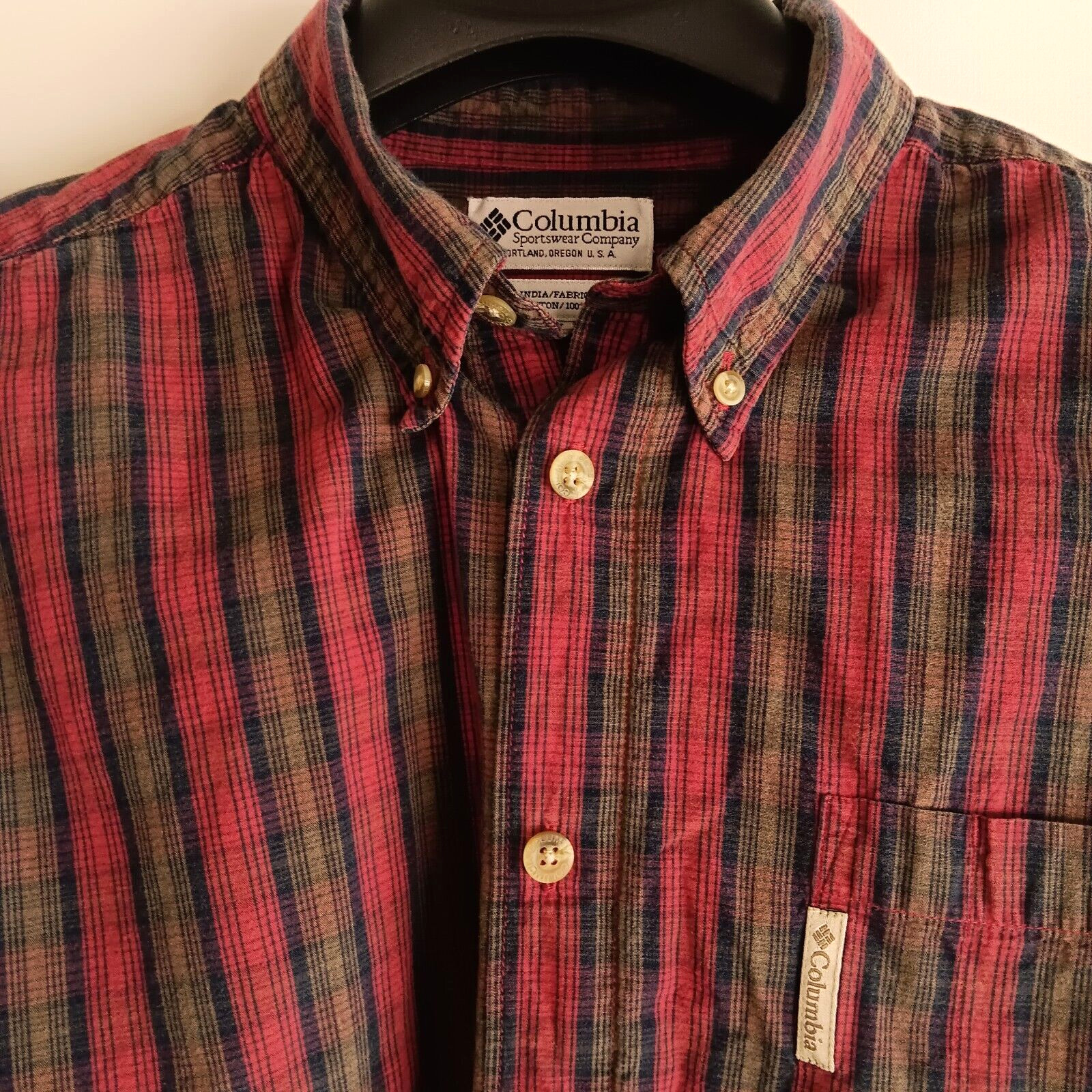 Mens Columbia Sportswear Button Down Shirt - Short Sleeve - Size XL