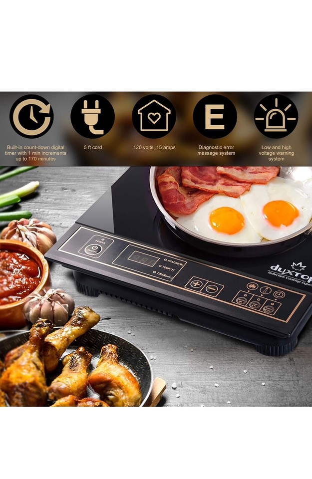 1800W Portable Induction Cooktop Countertop Burner, Gold 8100MC/BT ...