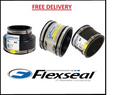 Flexseal Flexible Rubber Boot Reducer Coupling Adaptor Pipe Connector ...