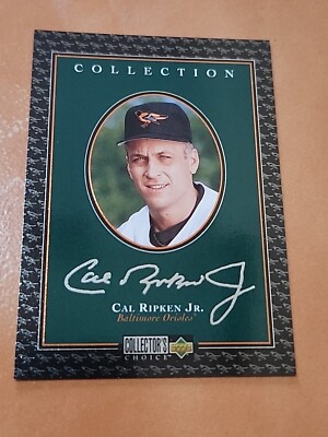 Cal Ripken Jr. Silver Signature 1995 Upper Deck Collectors Choice FREE ...