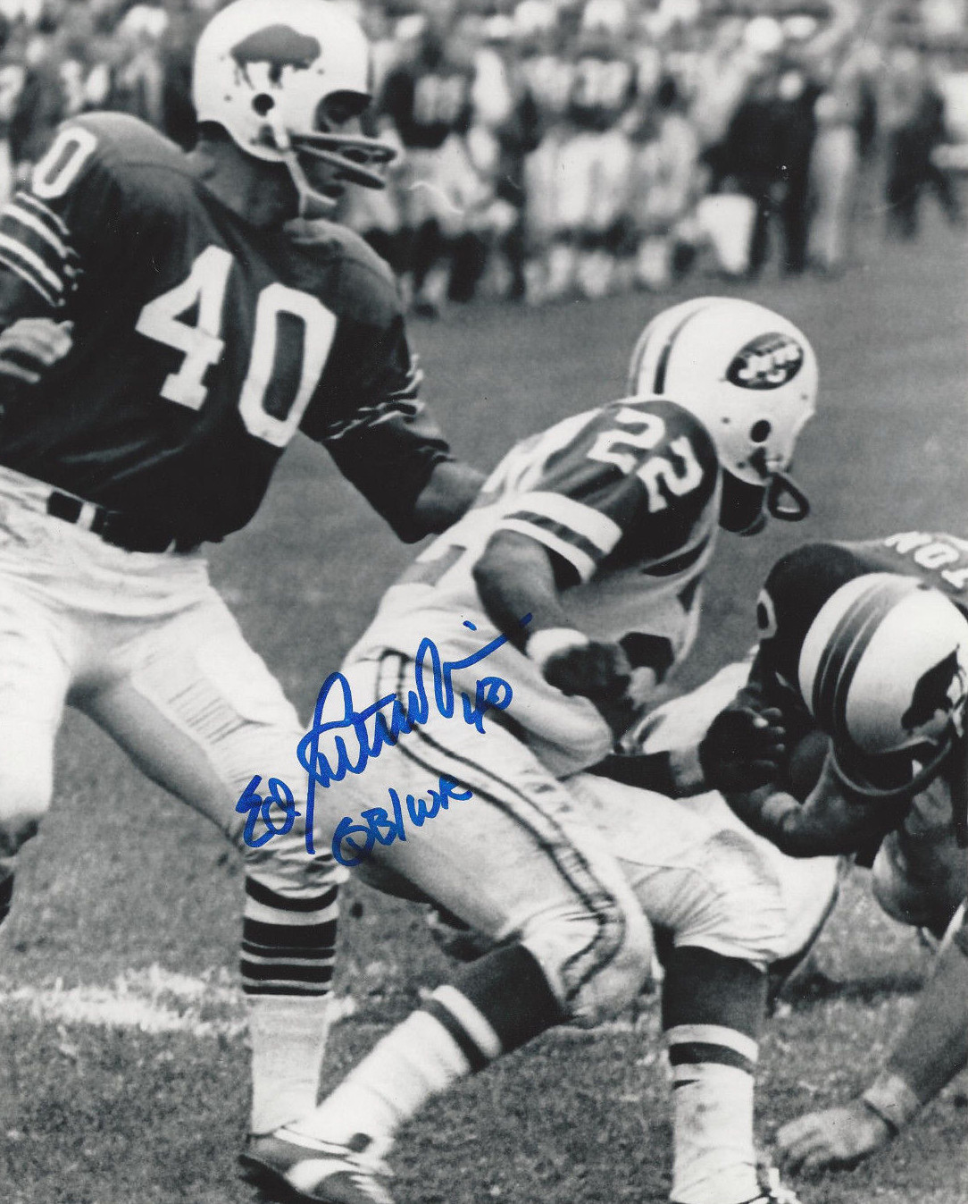 Ed Rutkowski Buffalo Bills Signed 8x10 Photo COA | eBay