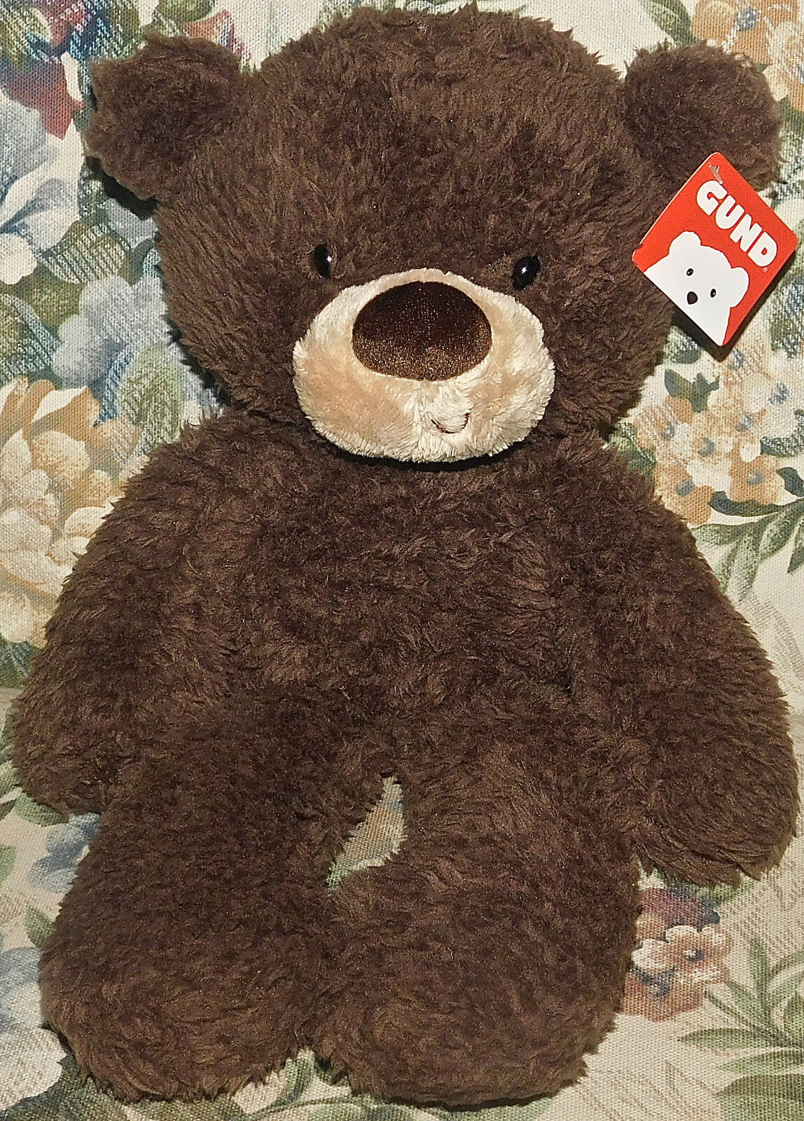 Gund Fuzzy Teddy Bear Brown Stuffed Animal 14" NEW Tags Sealed Bag ...