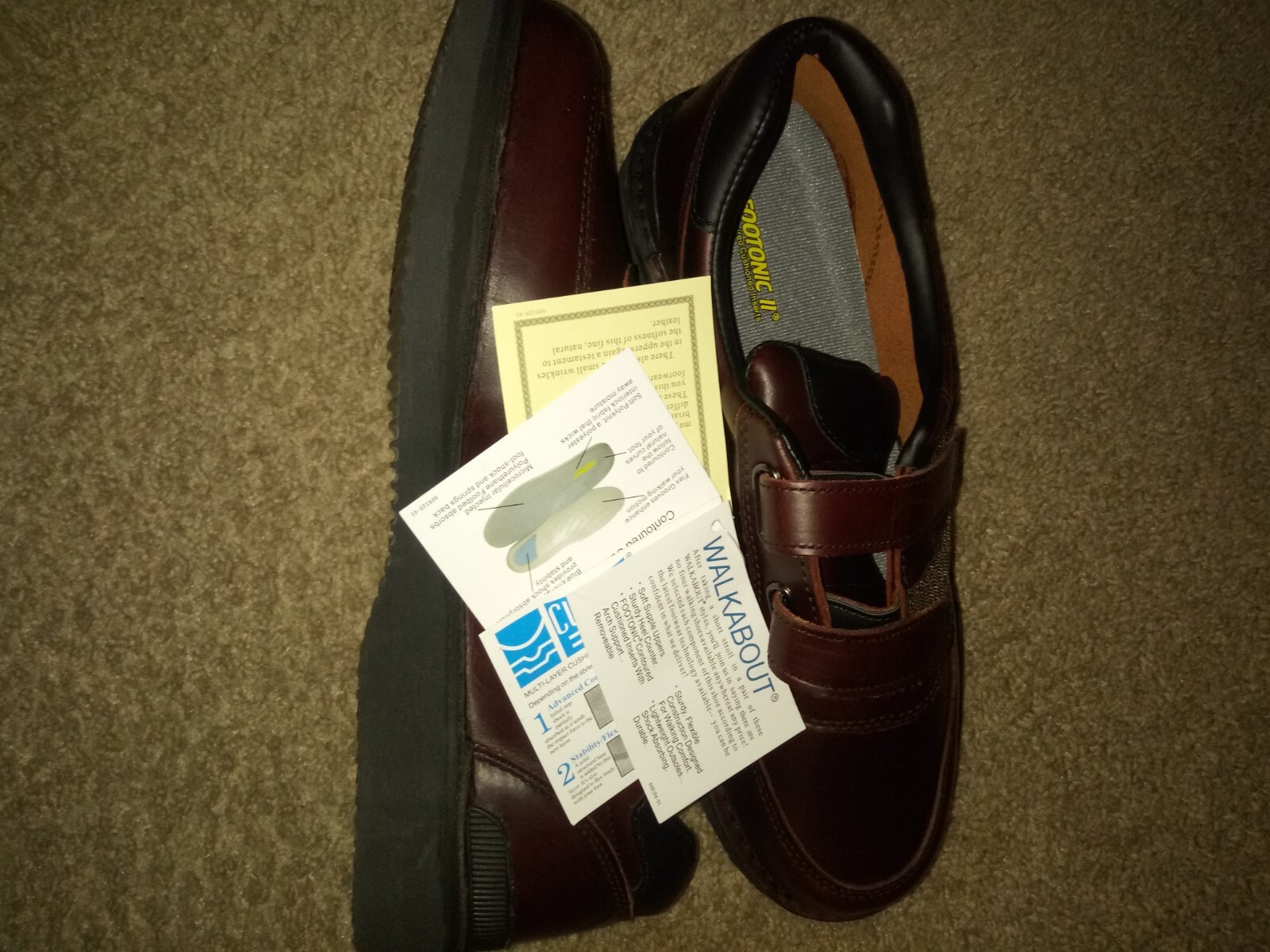 WALKABOUT SHOES-MEN'S 14-E2-NEW/TAGS-LEATHER-FOOTONIC II | eBay