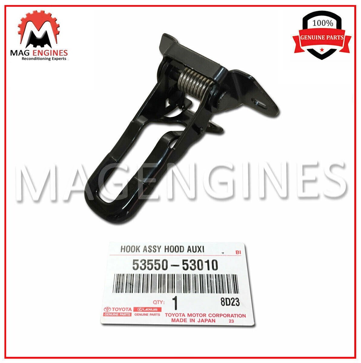 53550-53010 GENUINE OEM HOOD AUXILIARY CATCH HOOK ASSY 5355053010 | eBay