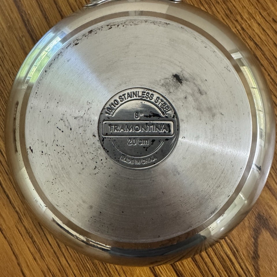 Tramontina 8" (20cm) Oven Safe Frying Pan, Riveted Heavy 18/10 ...