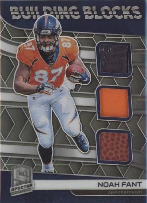 2019 Panini Spectra - Building Blocks Noah Fant #BB15 /99 (MEM, RC) for ...