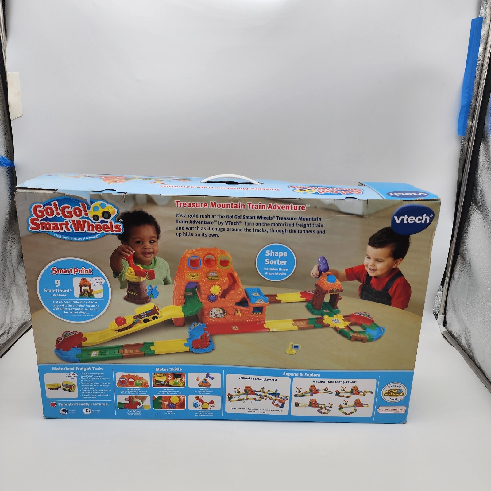 VTech Go Smart Wheels Treasure Mountain Train Adventure Freight Tracks ...