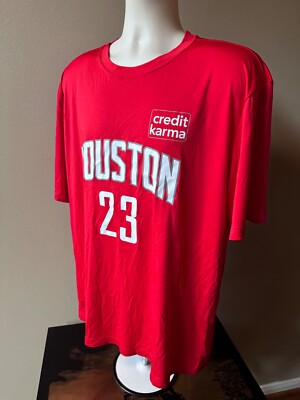Sport-Tek Houston DRAFTKINGS #23 Active Wear Jersey Shirt (XL) Red | eBay