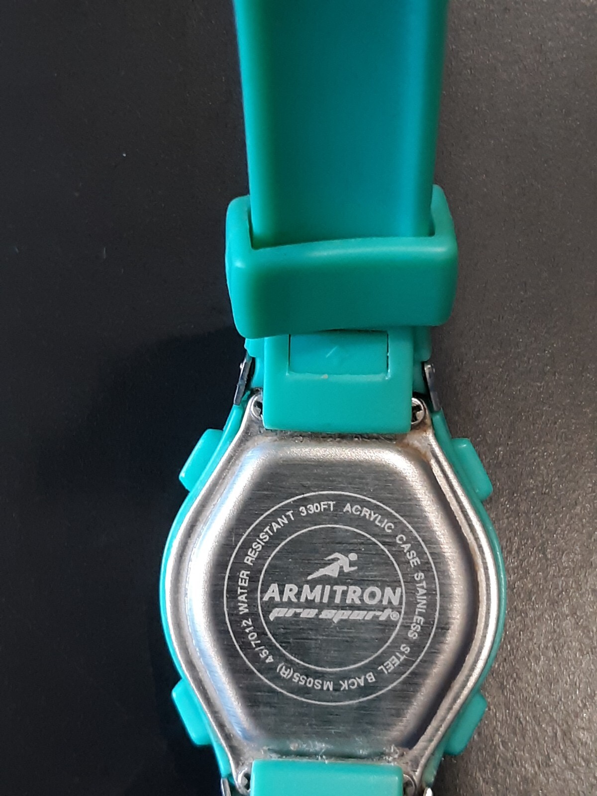 Armitron Pro Sport Ladies Watch New Battery Water Resistant Turquoise ...