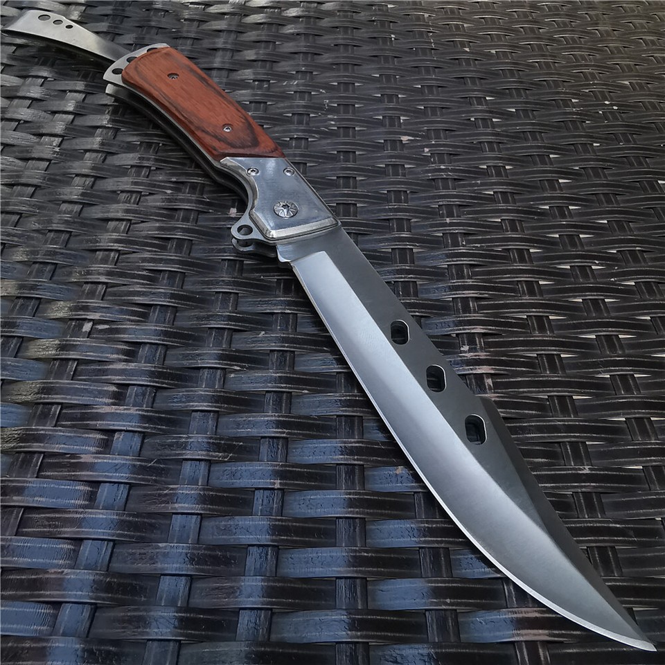 Swallowtail 58HRC 8CR15 Blade Folding Knife Hunting Pocket Knife ...