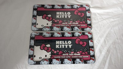 2pc New Sanrio Hello Kitty Emoji Vehicle Universal Fit License Plate ...