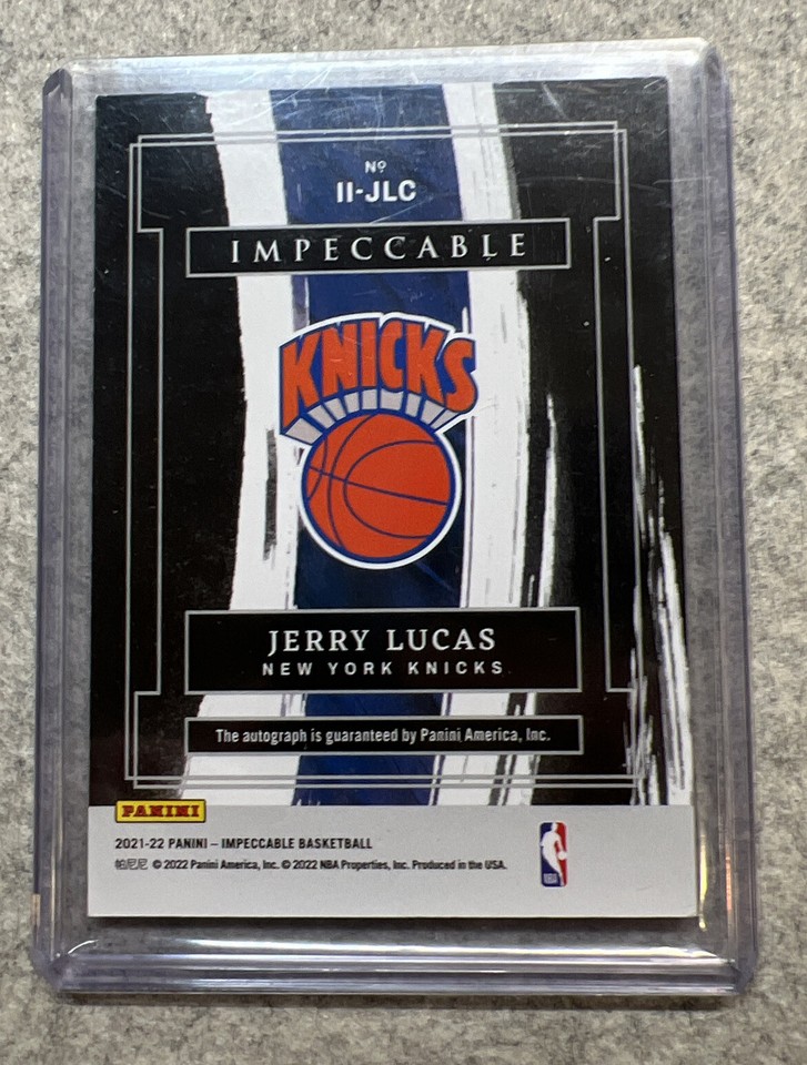 2021-22 PANINI IMPECCABLE JERRY LUCAS IMMORTAL INK AUTO AUTOGRAPH 32/49 ...
