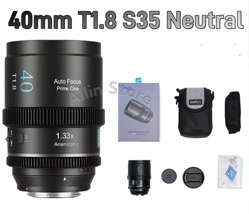 SIRUI S35 40mm T1.8 1.33x Auto Focus Prime Cine Lens for Fuji Nikon ...